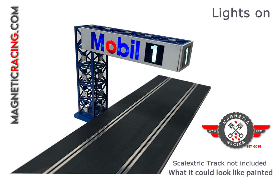 Magnetic Racing MRA070-Mob - Light up Half Gantry Kit (MOBIL1) – Slot ...
