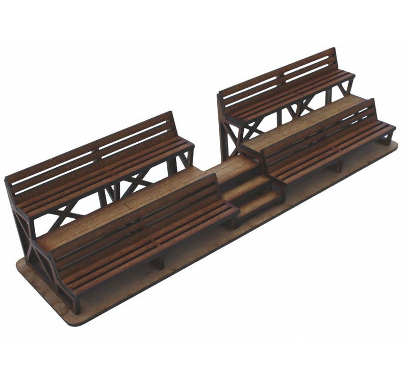Magnetic Racing MRA014-143 - Mini Spectator Stands x4 – Slot Car Supply
